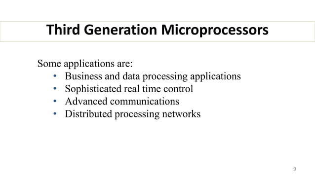 Evolution of Microprocessor | PPTX | Computing | Technology & Computing