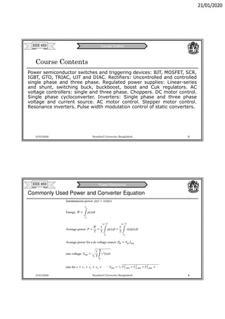 EEE 453( Semiconductor Switch and Triggering Device) | PDF