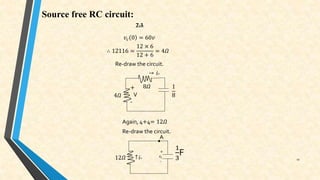 Source Free RC Circuit | PPTX
