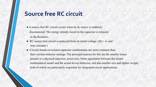 Source Free RC Circuit | PPTX