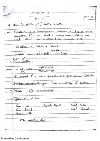 Eee (1 1)-chem 1107_hand note | PDF