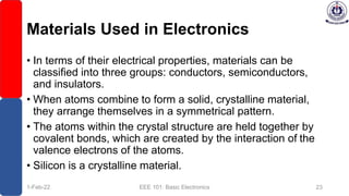 Basic electronics for all level 100 students of computer science ...