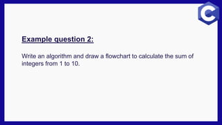 What is an Algorithm and Flow Chart along with step wise problem ...