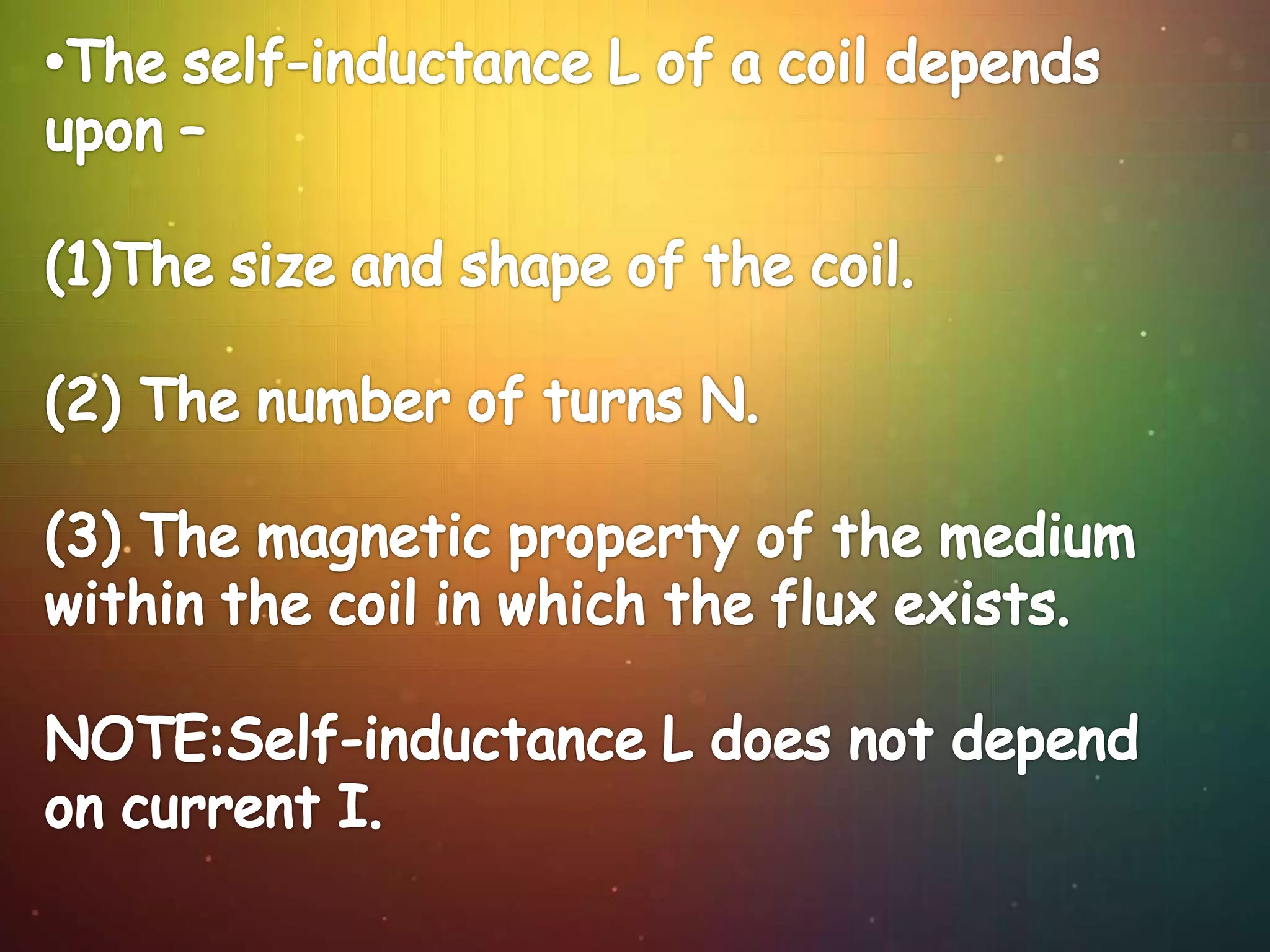 self inductance , mutual inductance and coeffecient of coupling | PPTX