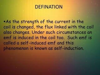 self inductance , mutual inductance and coeffecient of coupling | PPTX