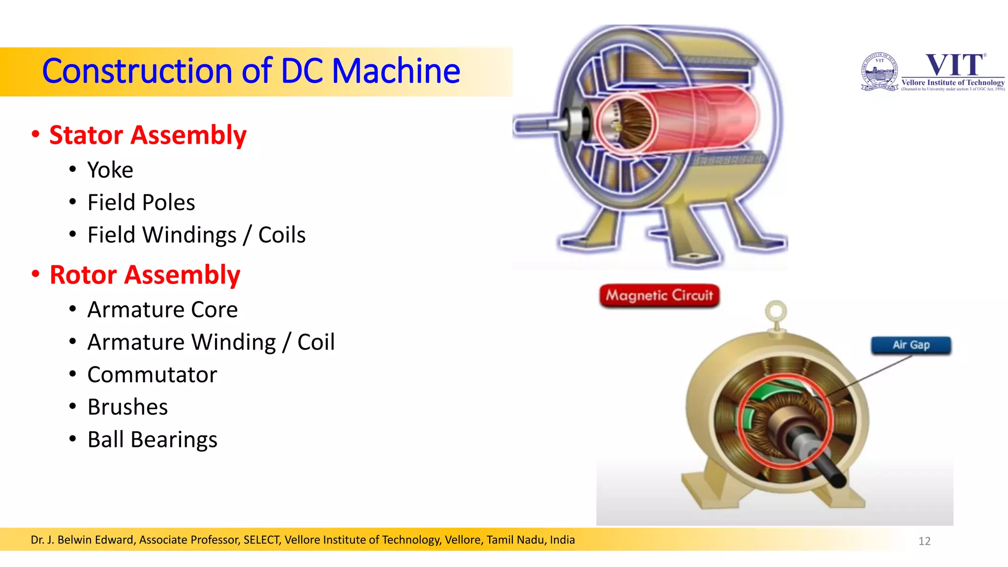 DC machine construction | PDF