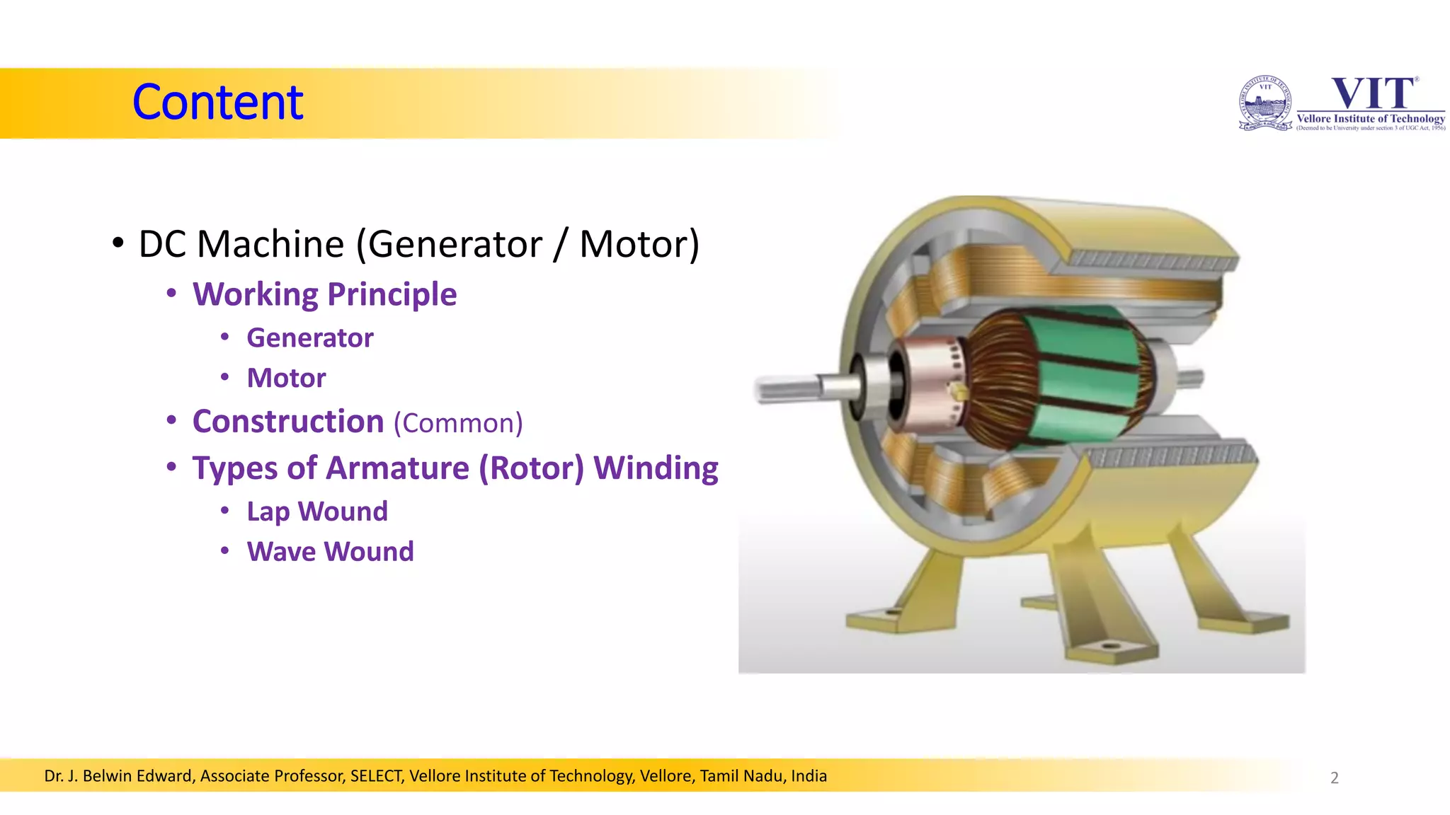 DC machine construction | PDF