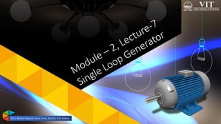 Operation of single loop generator | PDF