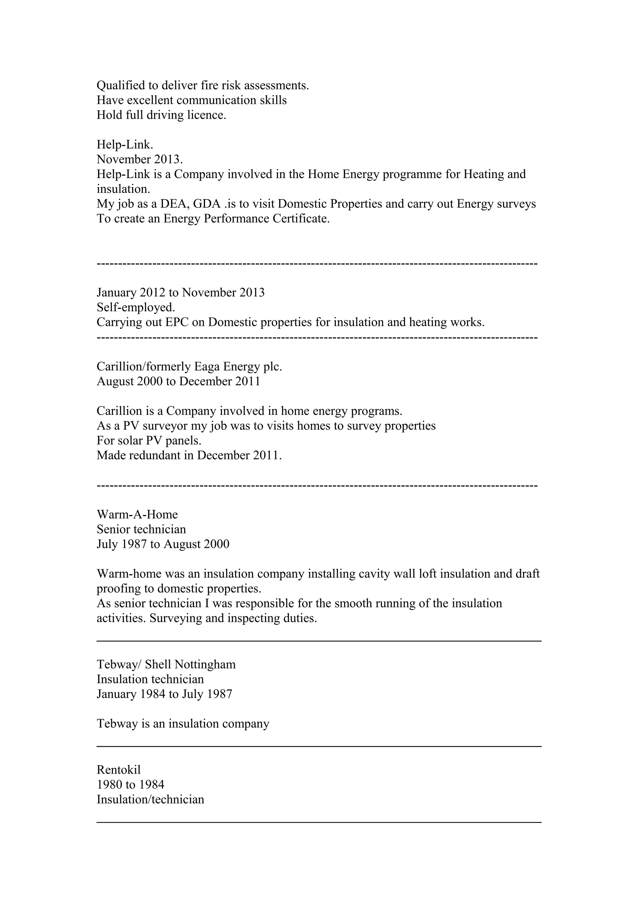Clive_Roberts new 2015 c.v | DOC