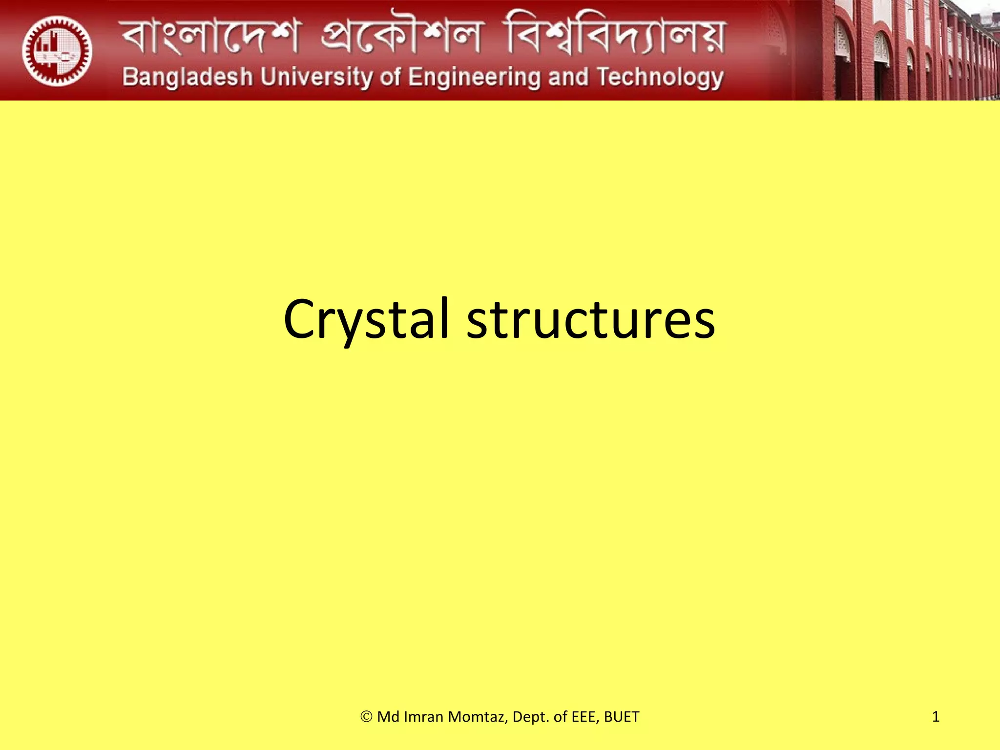 Crystal Structures | PPT