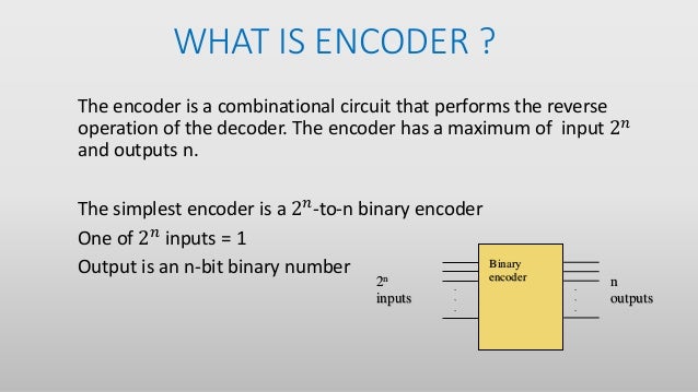 Encoder And Decorder