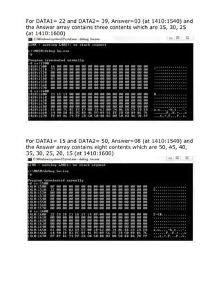 Eee316: Logical Instructions, Jump Commands, LOOPs and Arrays in ...