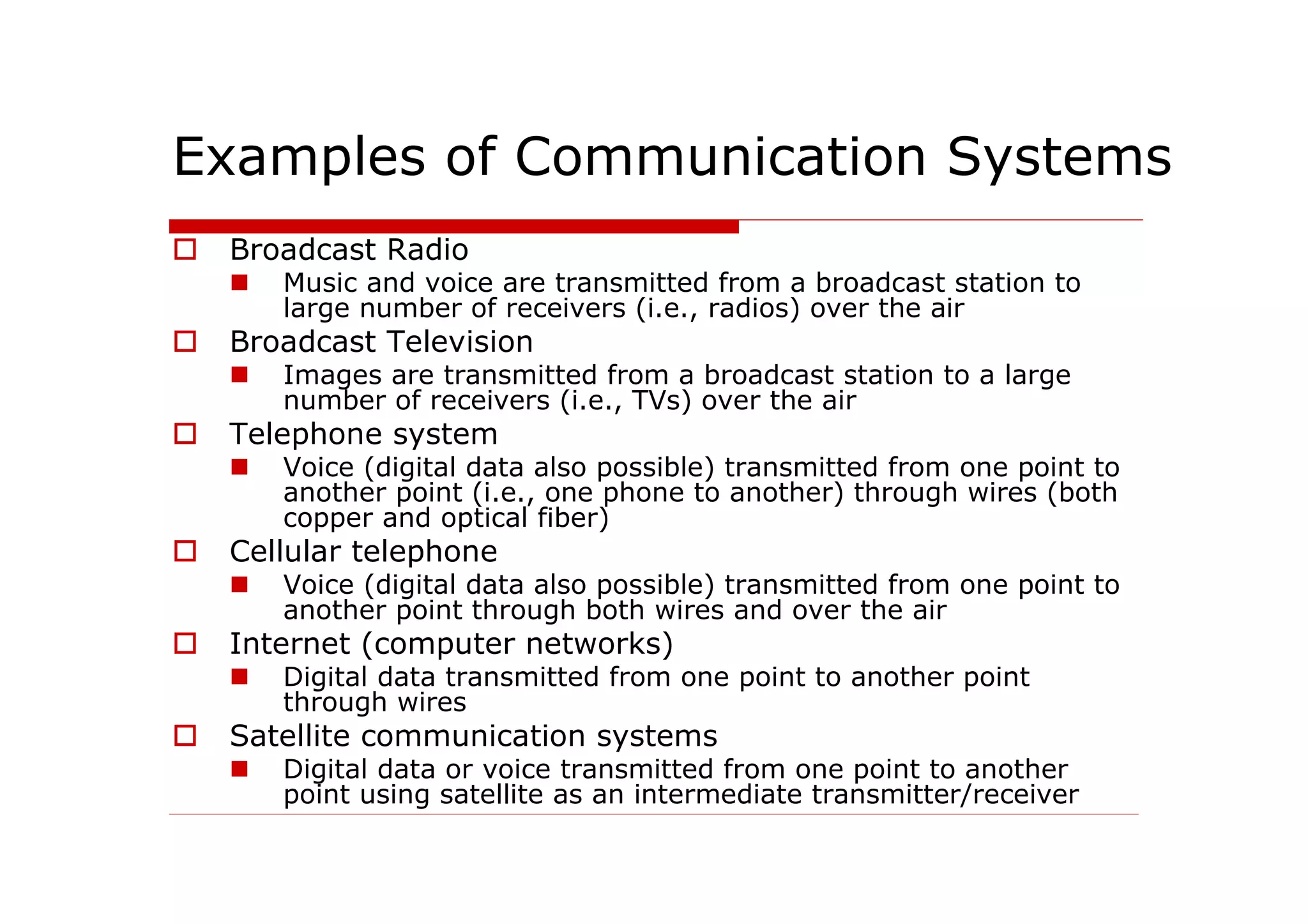 Introduction to Communication Systems 1 | PDF