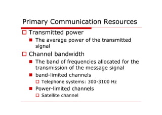 Introduction to Communication Systems 1 | PDF