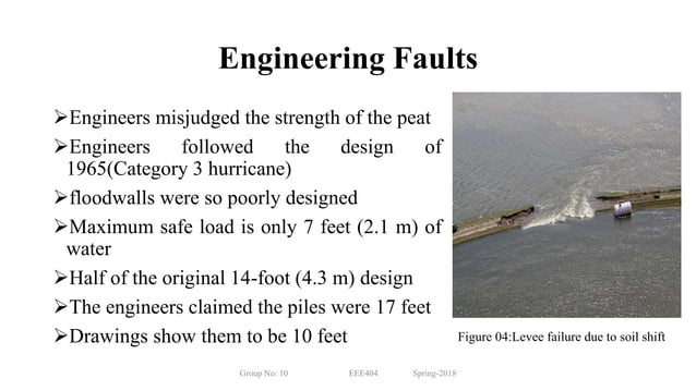 Case Study of Levee Failures in New Orleans | PPTX