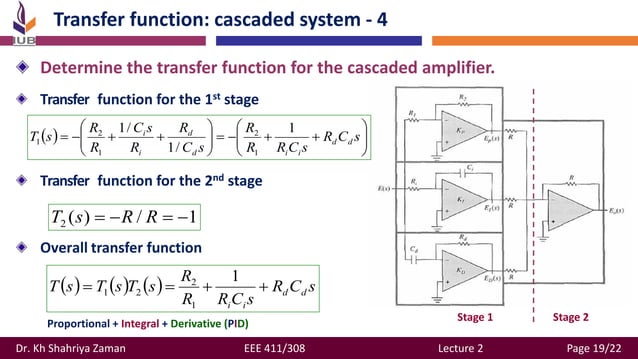 Introduction to Control System lecture 2 slides | PDF