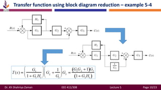 Introduction to control systems lecture 5 slides | PDF