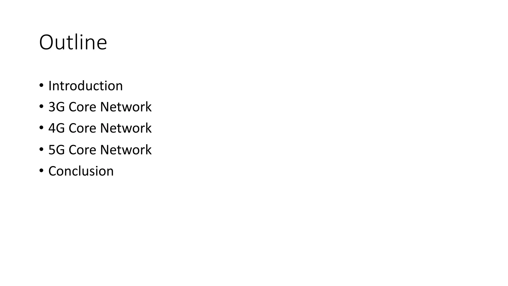Evolution of Core Networks | PPT