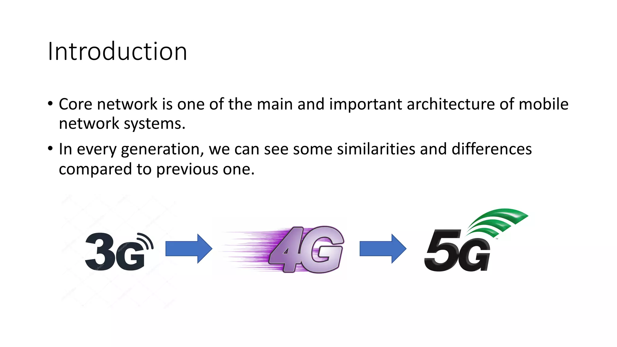 Evolution of Core Networks | PPT