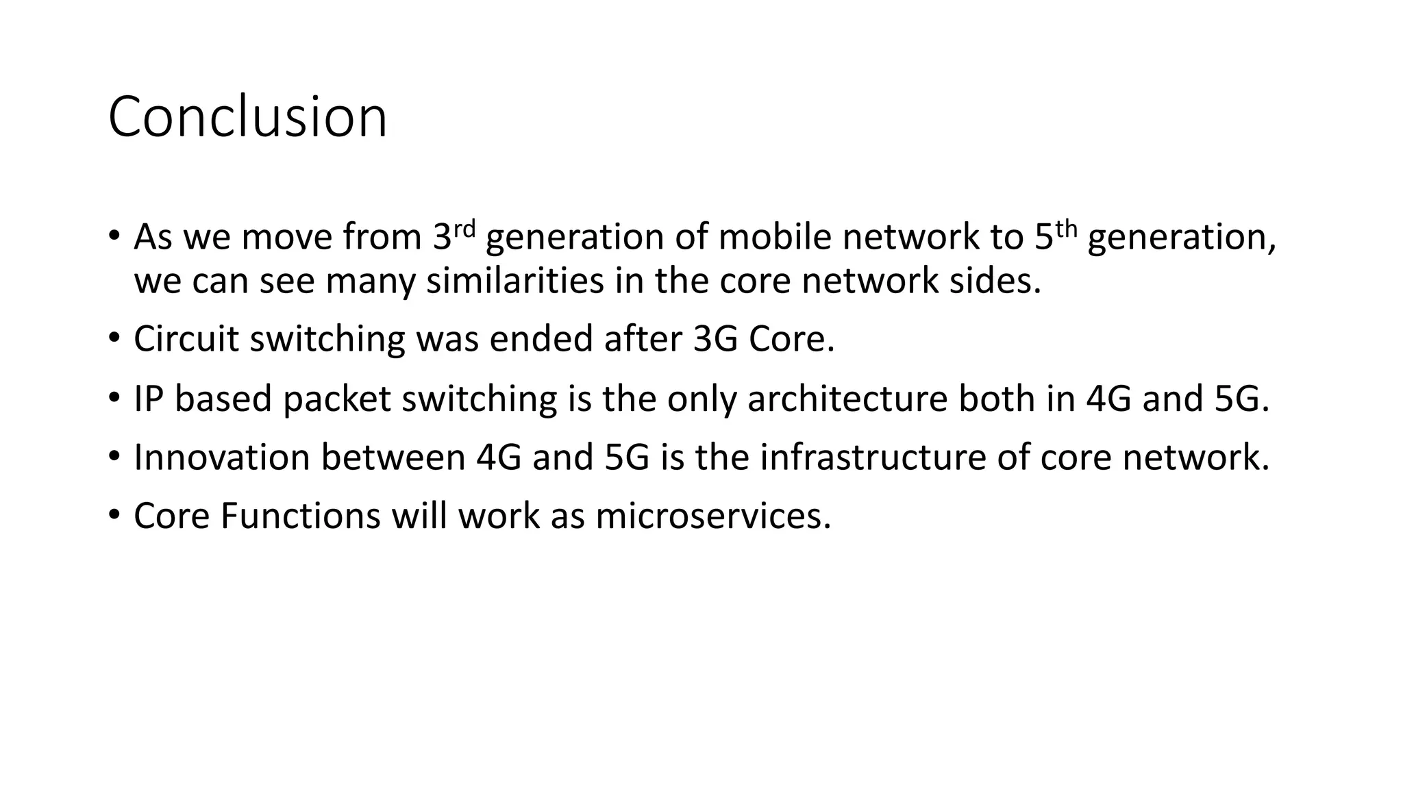 Evolution of Core Networks | PPT