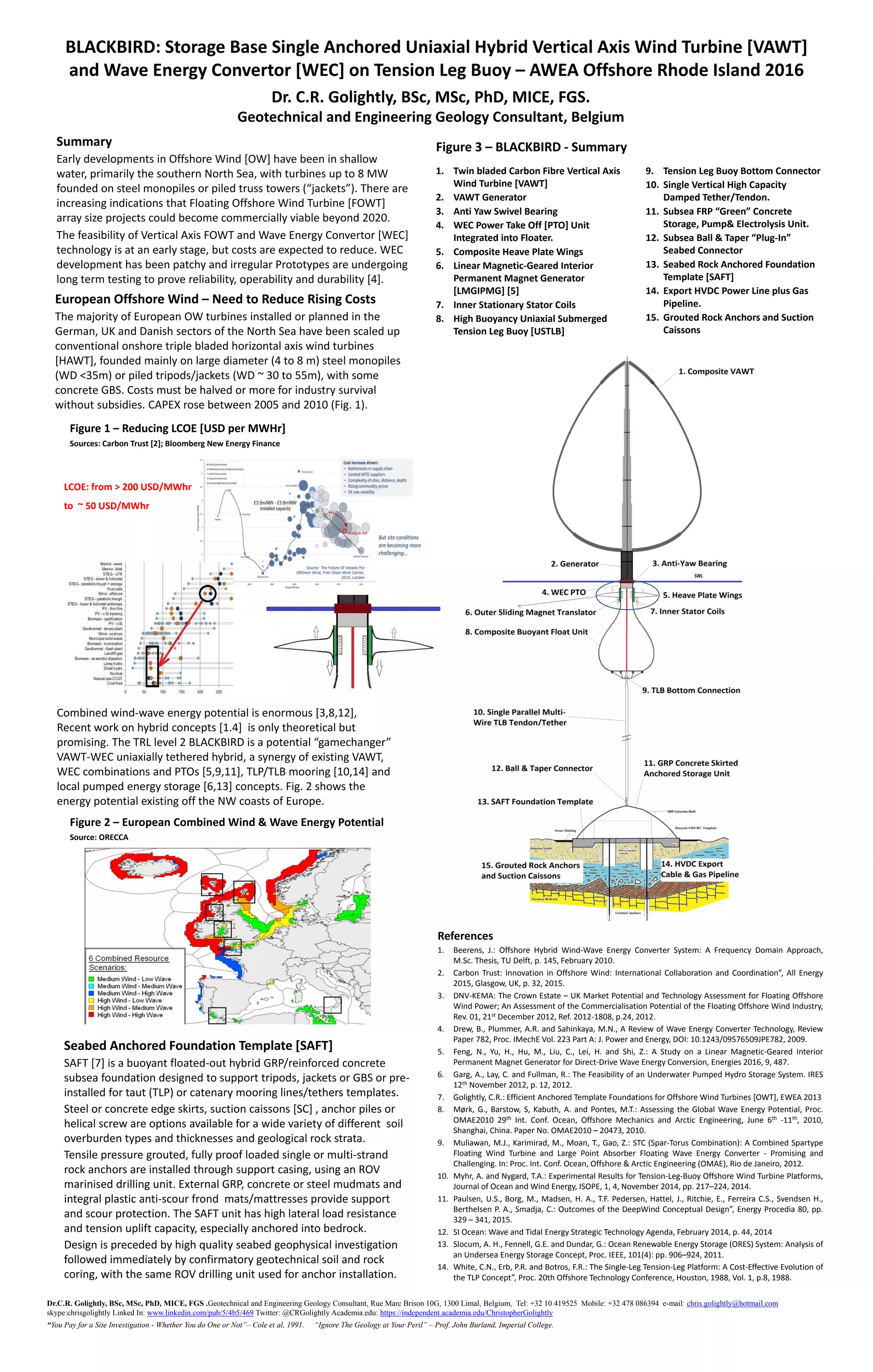 AWEA 2016 Offshore BLACKBIRD | PPTX