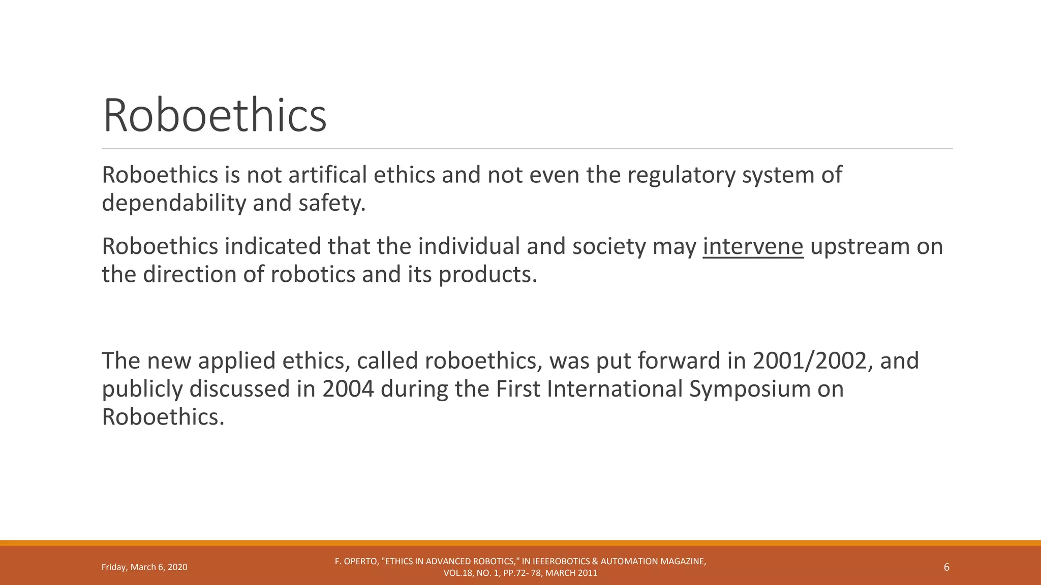 Ethics in Advanced Robotics Article Presentatio | PPTX | Robotics ...