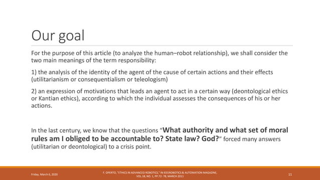 Ethics in Advanced Robotics Article Presentatio | PPTX | Robotics ...