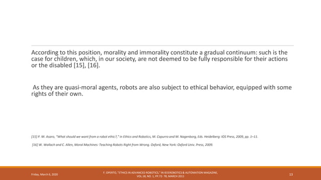 Ethics in Advanced Robotics Article Presentatio | PPTX | Robotics ...