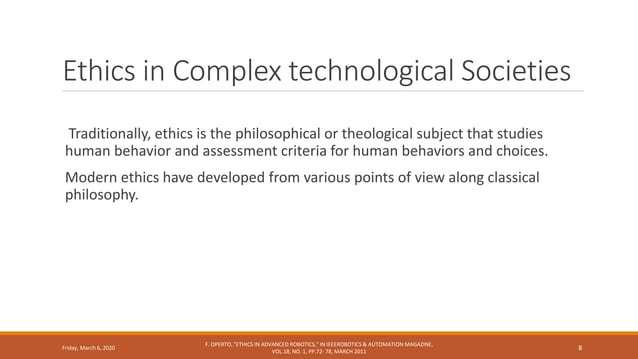 Ethics in Advanced Robotics Article Presentatio | PPTX | Robotics ...