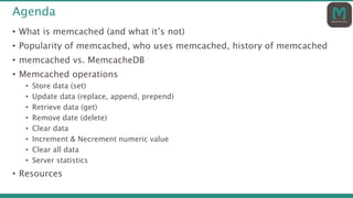 memcached Distributed Cache | PPT