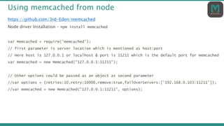 memcached Distributed Cache | PPT