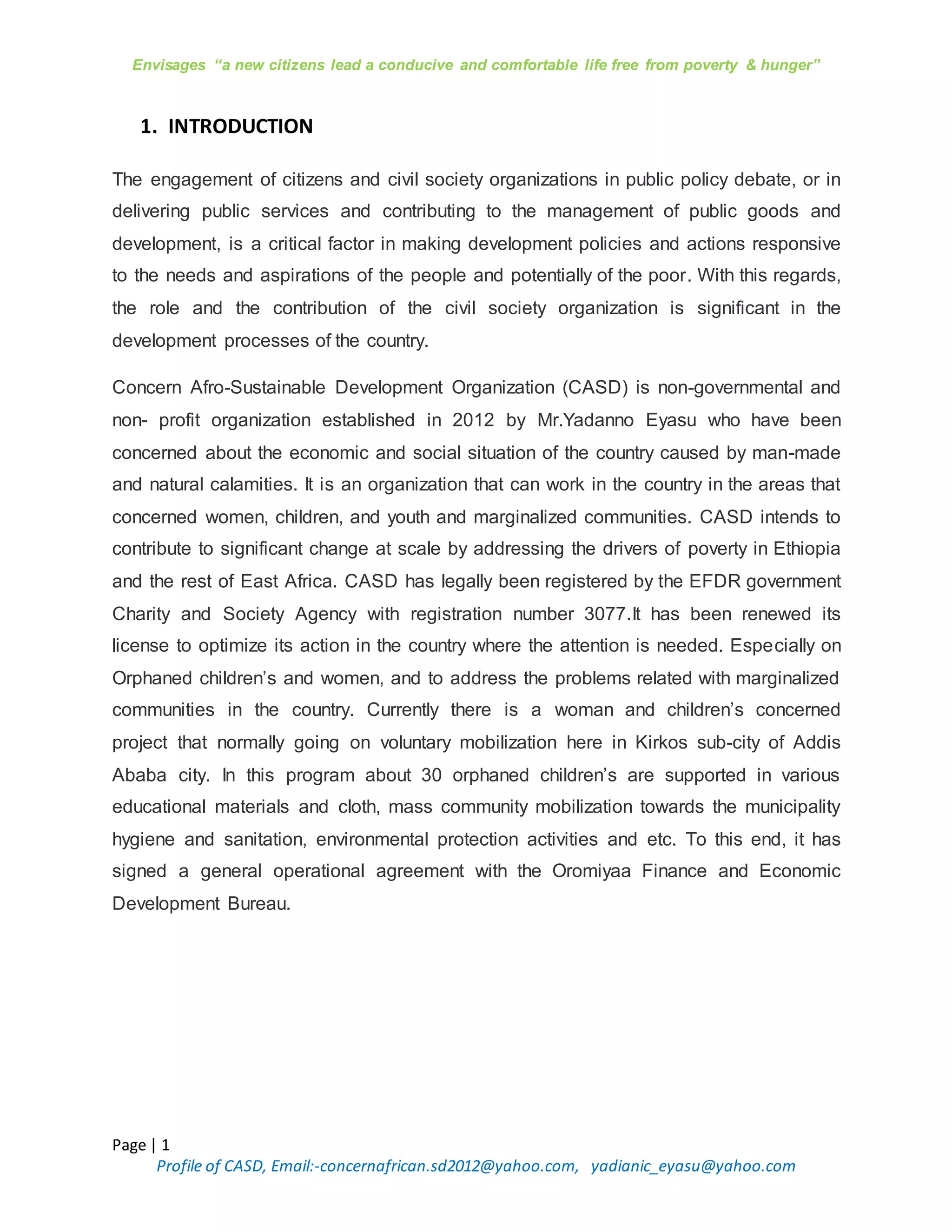 Concern Afro Sustainable Development-profile (2) | DOCX