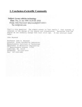 Conclusion of scientific Community | DOCX