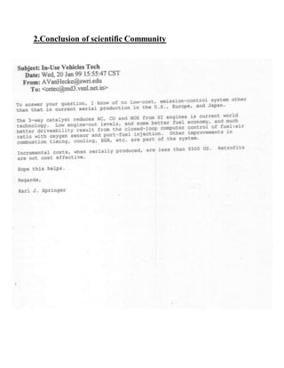 Conclusion of scientific Community | DOCX