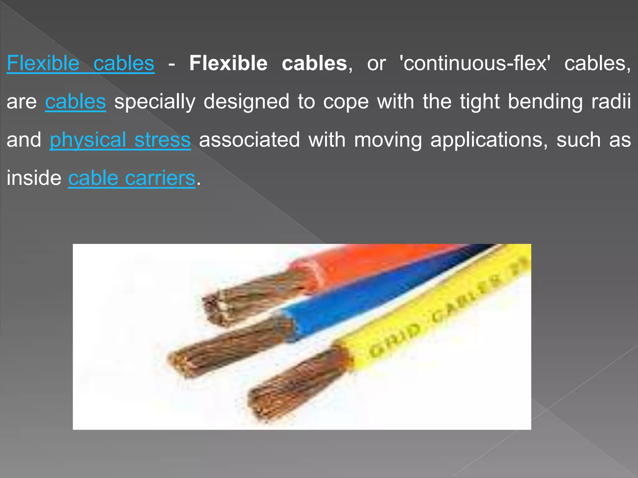 Electrical Wiring:Types of wires and Cables and the circuit control on ...