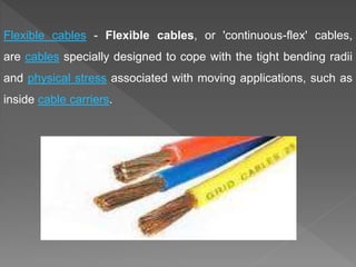 Electrical Wiring:Types of wires and Cables and the circuit control on ...