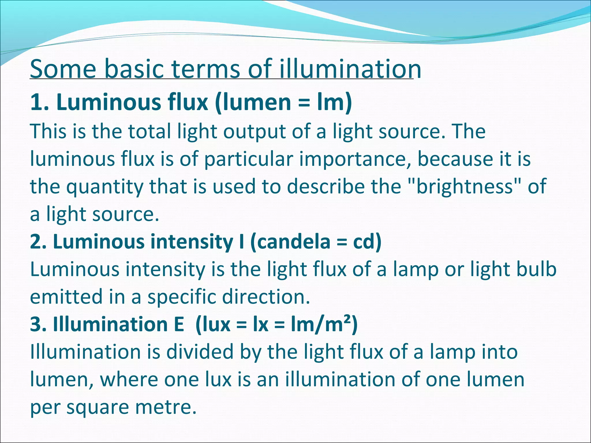 EEE illumination scheme for domestic premise | PPT