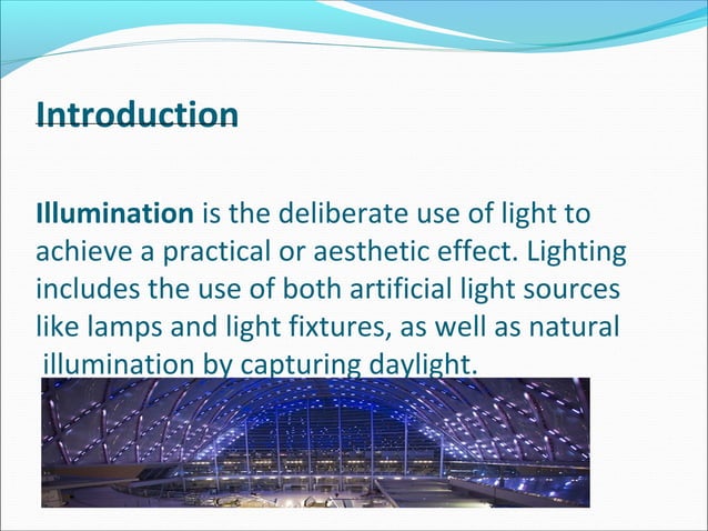 EEE illumination scheme for domestic premise | PPT