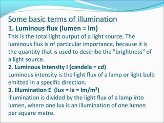EEE illumination scheme for domestic premise | PPT