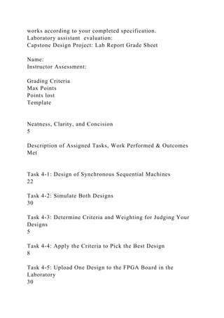 EEECSE 120 Answer SheetCapstone Design Project .docx