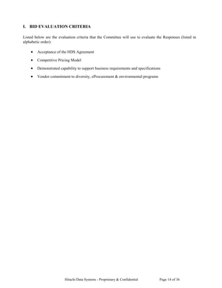 Hitachi RFP for Janitorial FINAL | PDF