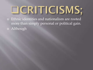 Ethnicity & its Approaches | PPTX