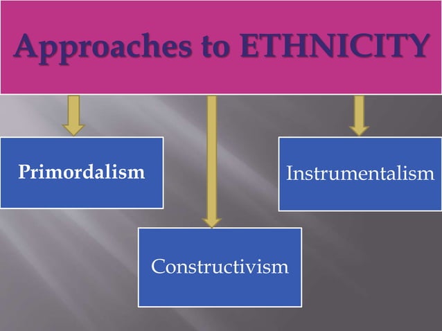 Ethnicity & its Approaches | PPTX | Politics