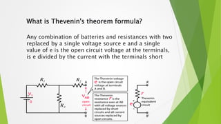 Thevenin's Theorem of Electrical Circuits | PPTX