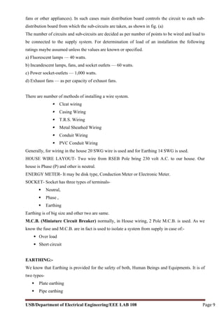 Electrical and Electronics lab manual | PDF