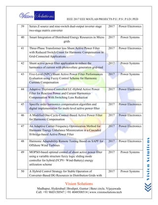 IEEE 2017 EEE matlab projects | PDF | Internet of Things | Internet