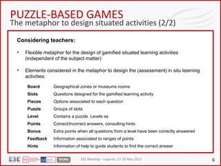 Gamified Learning Activities In Situ: Lessons Learnt with Teachers and ...