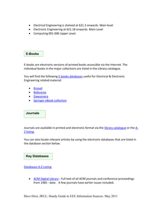 EEE Handy Guide | PDF