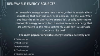 Introduction To Energy And its sources | PPTX