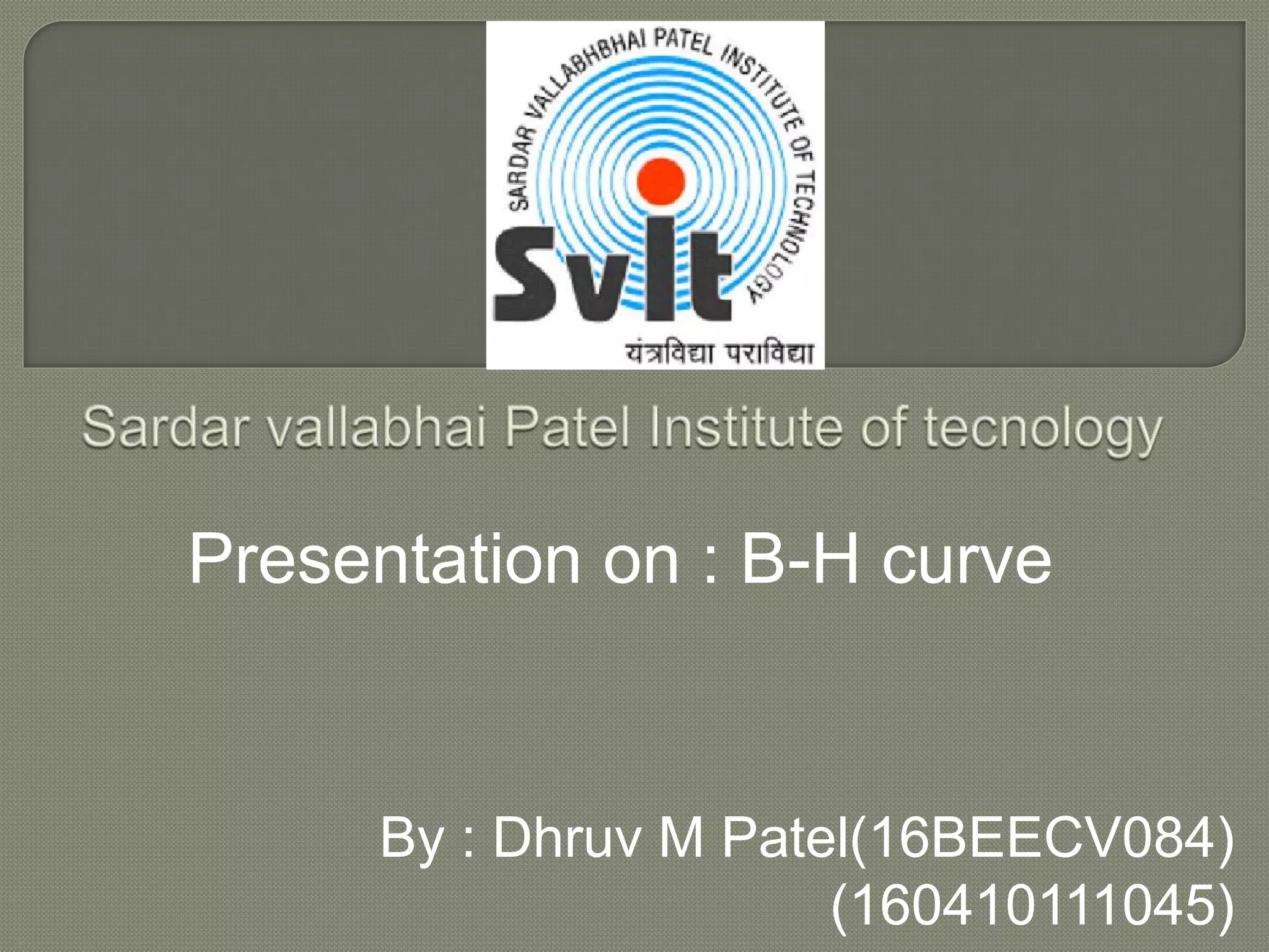 B-H curve (hysteresis loop) | PPT B-H curve (hysteresis loop) | PPT